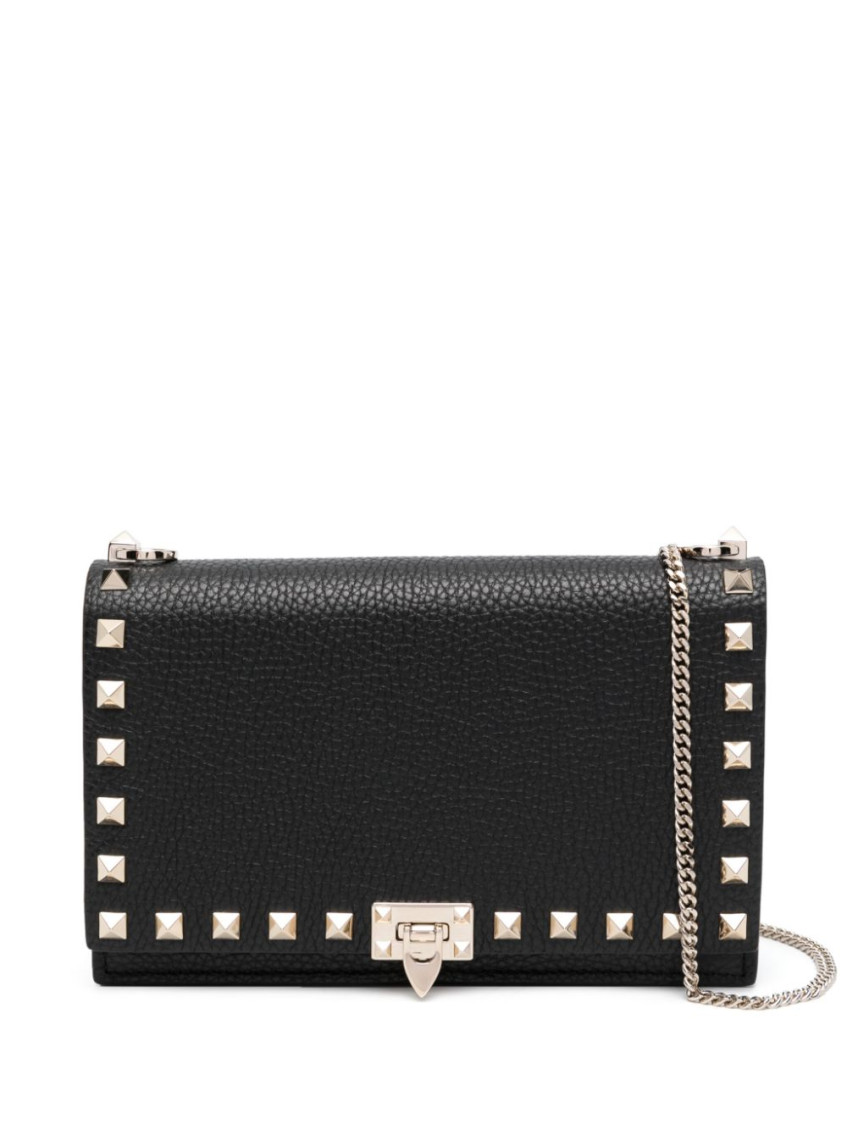 Valentino Garavani Black Rockstud Crossbody Bag | ModeSens