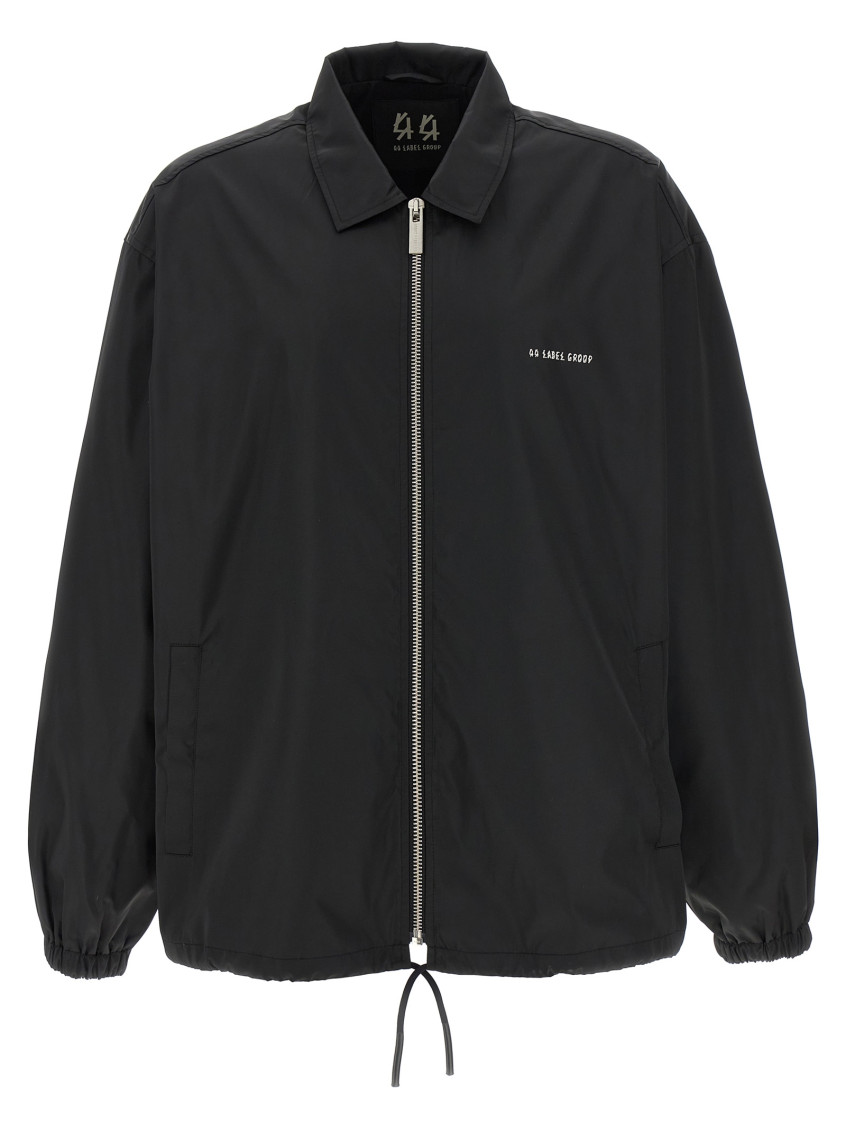 44 Label Group Tour Coach Jacket In White/black | ModeSens