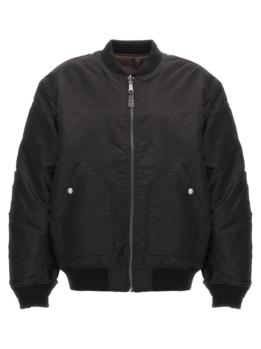 Diesel Men Reversible J-held Padded Nylon Bomber Jacket In Black | ModeSens