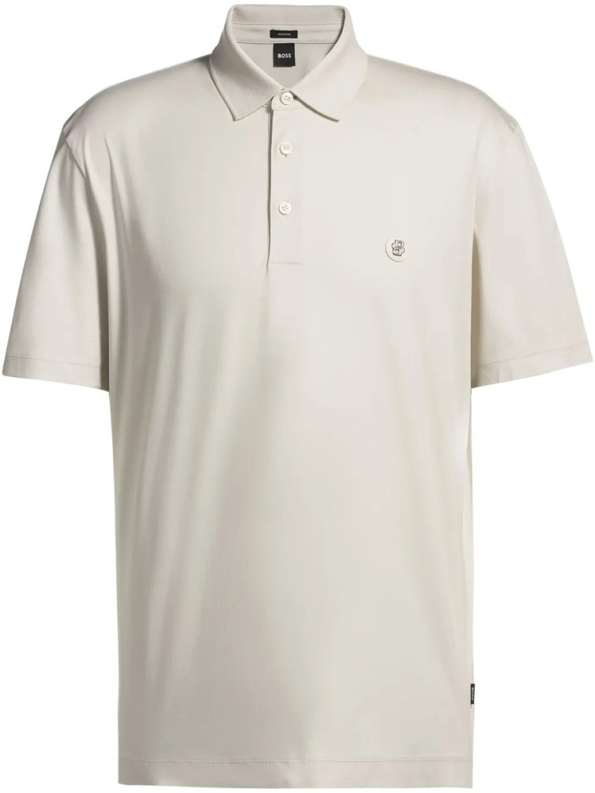Hugo Boss Beige Regular Fit Logo Polo In Neutral | ModeSens