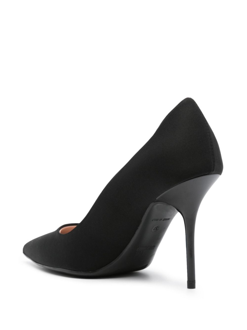 Love Moschino Black Pumps logo for Women Online India at Darveys.com